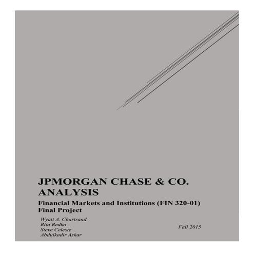 JPMorgan Chase Analysis Project_WC | PDF