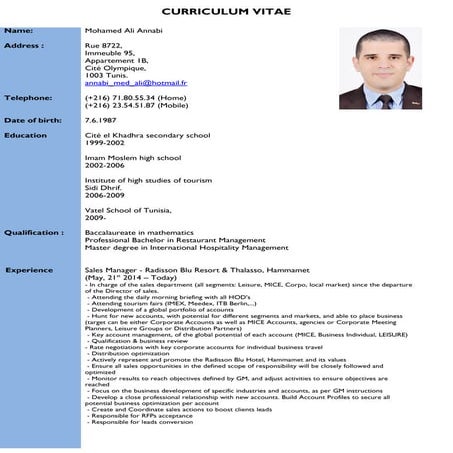 Curriculum Vitae | DOCX
