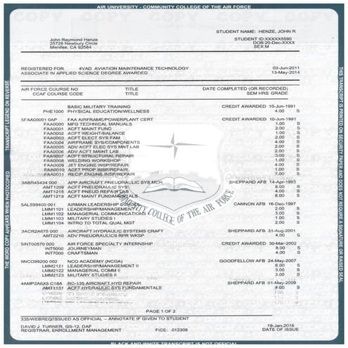 Henze CCAF Transcript | PDF