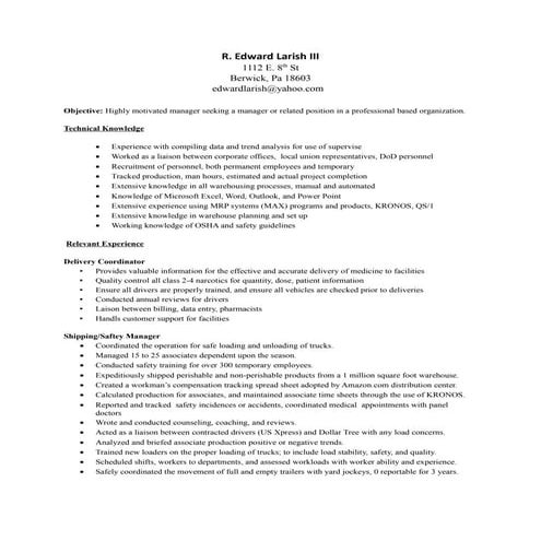 Daniel Johnson Resume - Linkin | DOCX