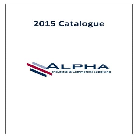 Alpha 2015 Catalog | PDF