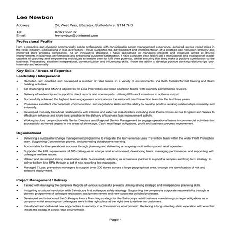 Lee Newbon-CV15 | DOC