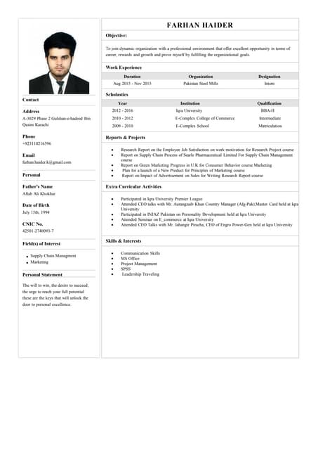 Curriculum vitae- Sreekumar K S | PDF | Logistics | Business