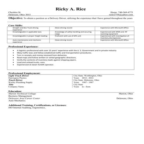 Larry Resume 01-19-16 updated | DOC