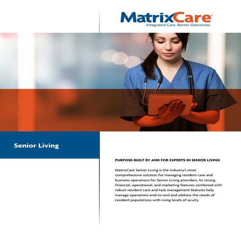 MatrixCareSeniorLiving 111416 | PDF