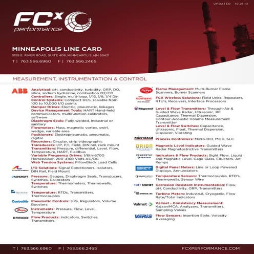 FCX_Minneapolis_Line_Card_Industrial_email | PDF