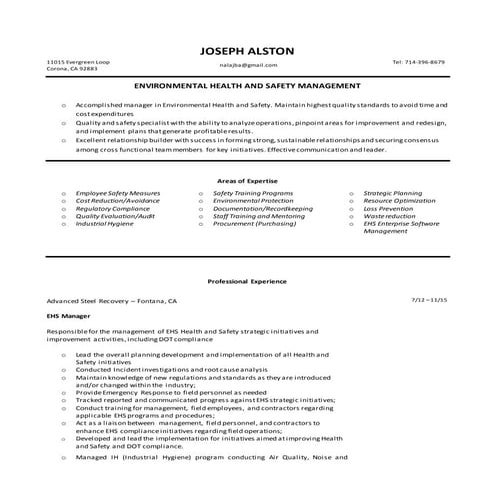 Resume - Work History | DOCX