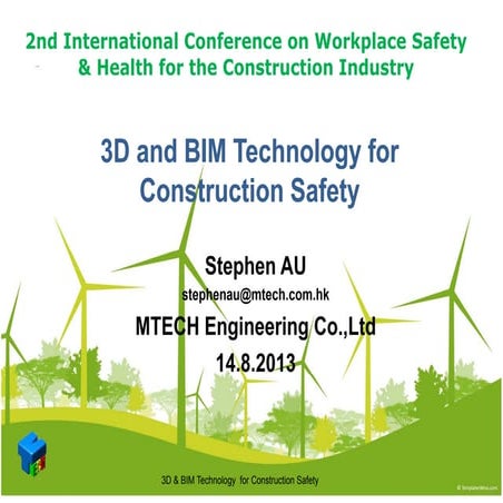 3D and bim technology for construction safety morning section final ...