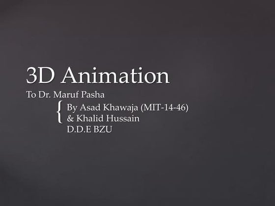 Mechanical 3D product animation – Development Process | PPTX | Computer Animation | Computer ...