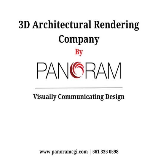 3D Architectural Rendering Company by Panoram CGI | PPT