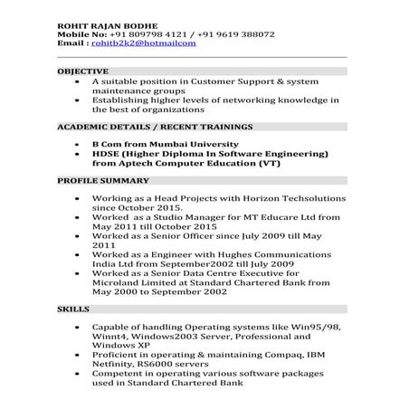 Resume_Rohit | PDF