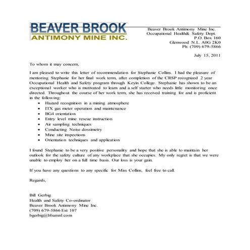 Beaver Brook Antimony Mine Inc | DOCX