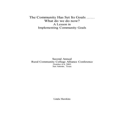 Community Development Plan | DOCX