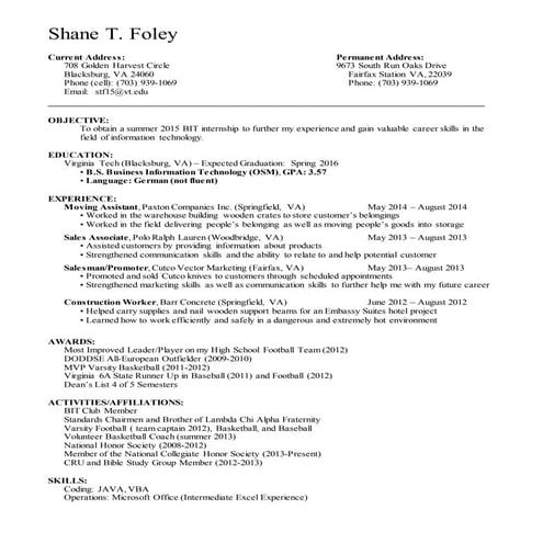 My Resume | DOCX