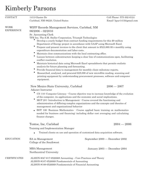 my resume | DOCX