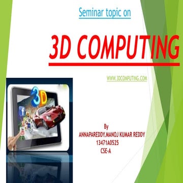 3d computing | PPTX
