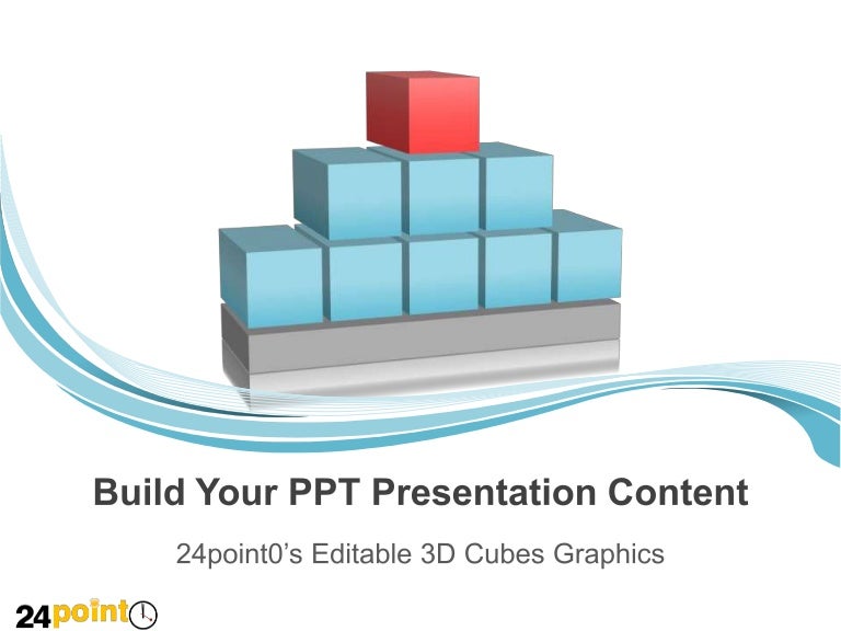 3D Cubes Graphics PowerPoint