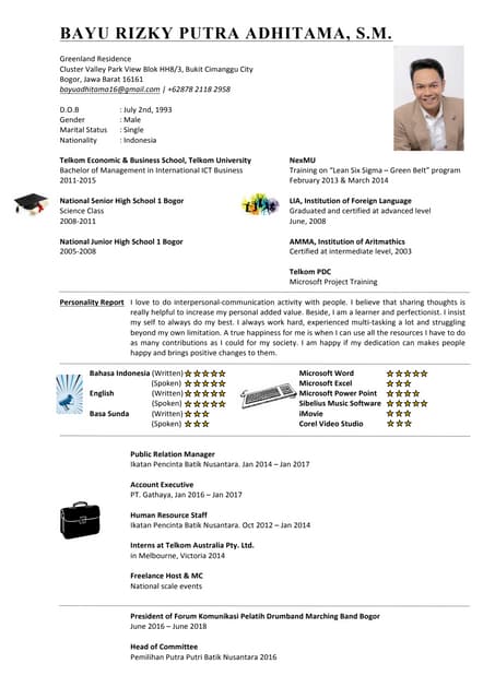 CV Fanny - Blue | PDF