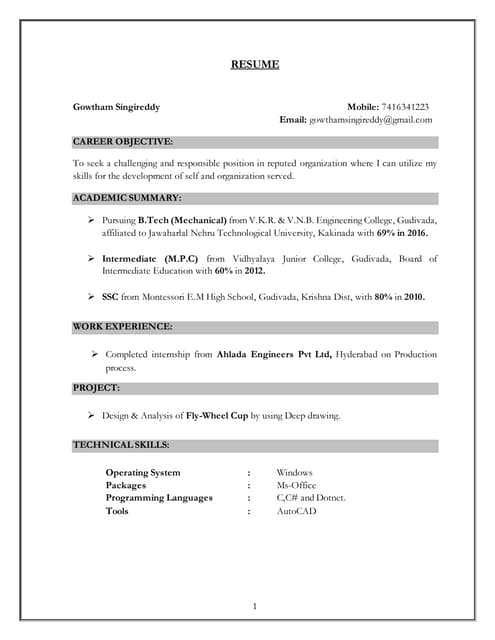 Resume | PDF