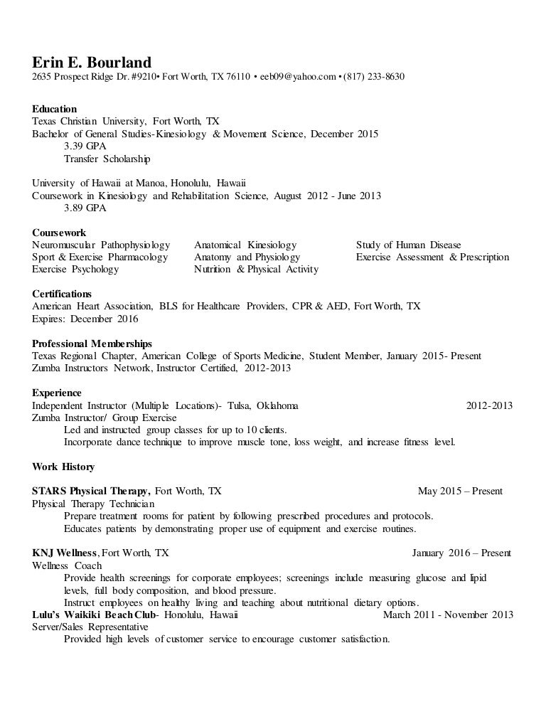 Resume Erin E