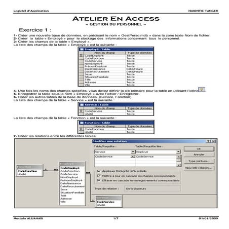 Atelier access 3 | PDF