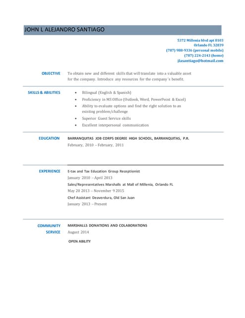 Resume (sample) | DOCX | Education