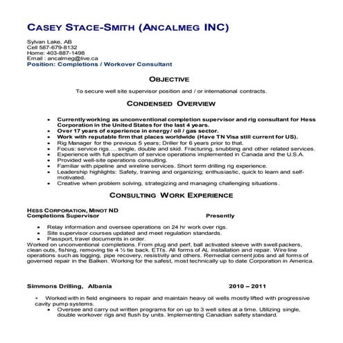 Casey Stace-Smith Resume | DOCX