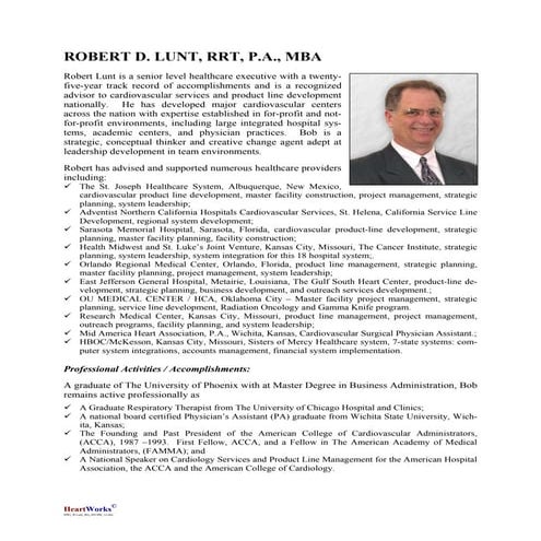 ROBERT D LUNT JAN 2016 BIOPICTURE | PDF