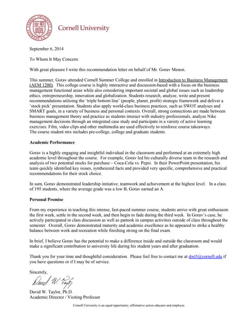 A Chevening Scholarship Recommendation Letter for Ms.Nchafac Julegette ...