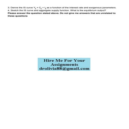 3 Derive the IS curve Yt Ct + It as a function of the int.pdf