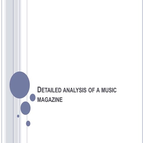 3 detailed analysis of a music magazine | PPT