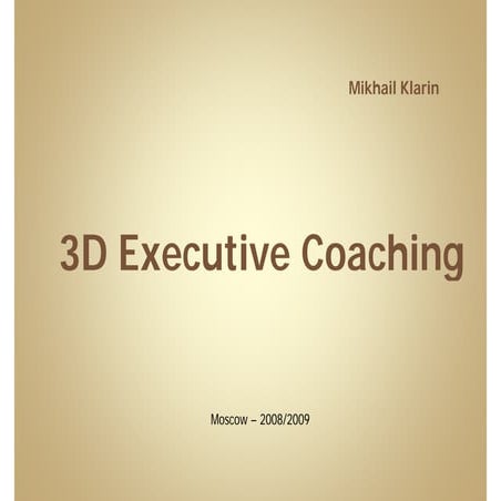 3 D Exec Coaching | PDF | Business | Business and Finance