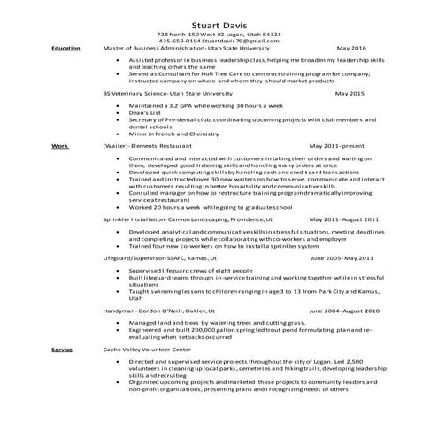 Master Resume | PDF