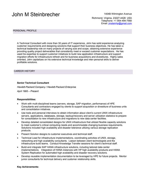 Peter Harrall CV | DOC