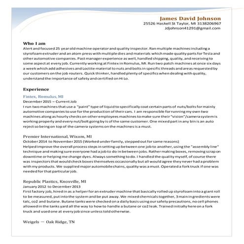 james johnson resume | DOCX