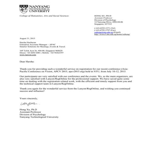 NTU testimonial letter 31AUG2015 | PDF