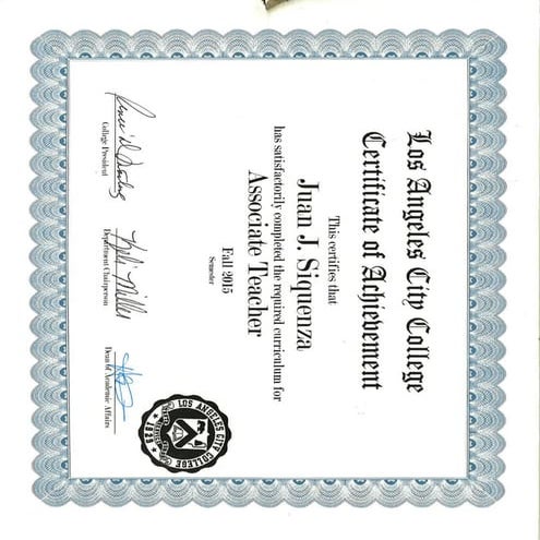 Associate Teacher Certificate | PDF