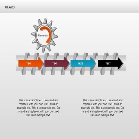 3D Gears Stage Diagrams | PPT