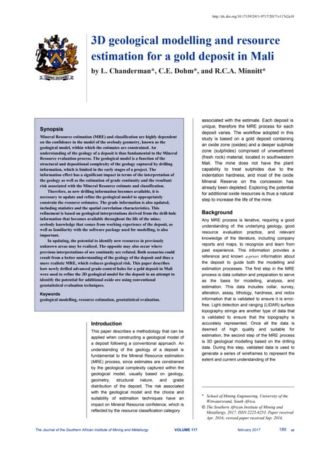 Geochemical methods in mineral exploration | PPTX