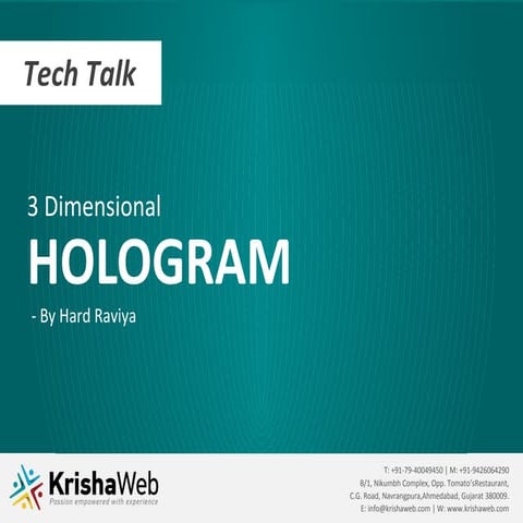 3 Dimensional Hologram | PPT