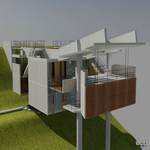 3D House | PPT | 3-D Graphics | Computer Software and Applications