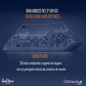 3º dia Cruise Week Web Destinos 2021 | PPT
