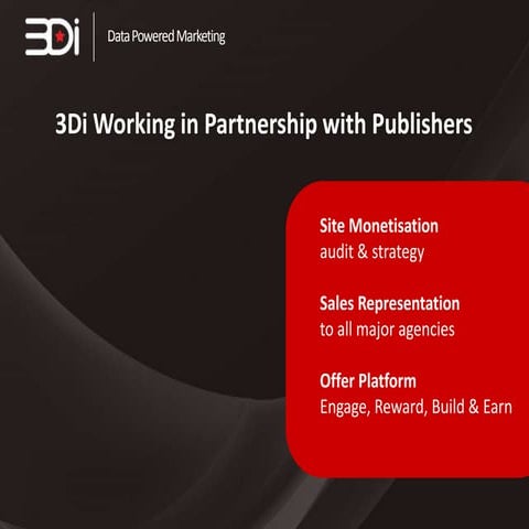 3Di Services for Publishers - Overview | PPTX