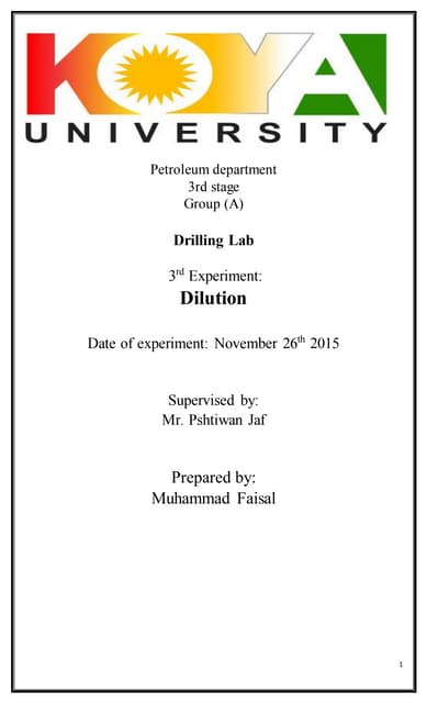 Drug dilutions & concentrations | PPTX