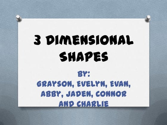 Properties of 3 d shapes | PPTX
