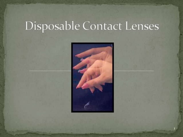Special type of contact lens | PPTX