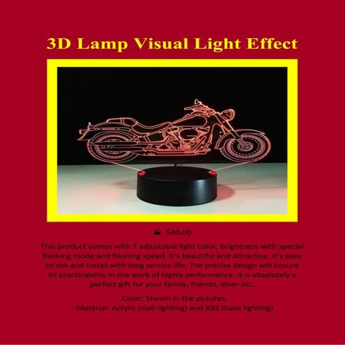 3D Lamp Visual Light Effect | PDF