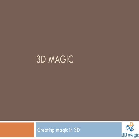 3 D Magic Comapny Profile | PDF | 3-D Graphics | Computer Software and ...