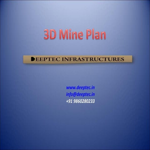 3 d mine plan | PPS