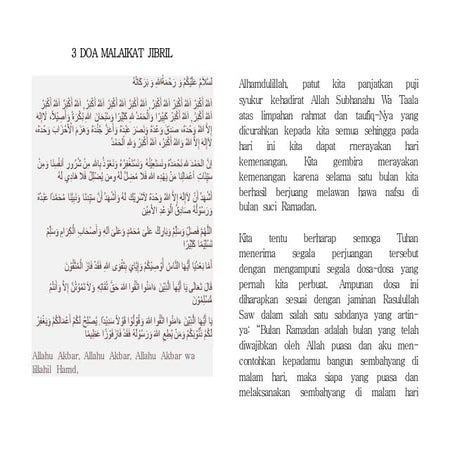 3 doa malaikat jibril | DOCX